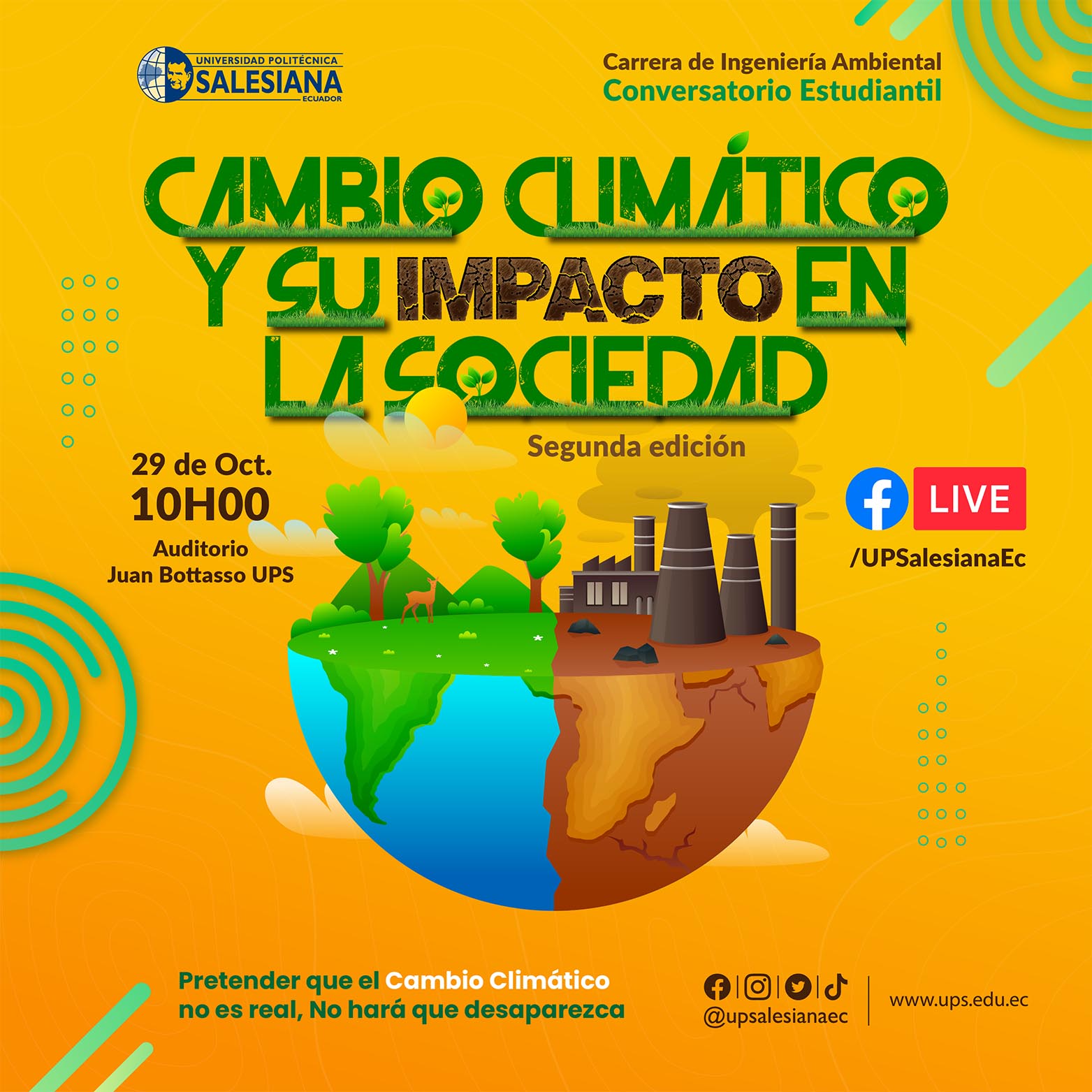 Conversatorio Cambio Climático Y Su Impacto En La Sociedad Ups